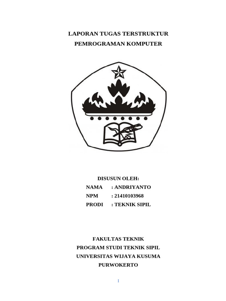 Kelengkapan Laporan Praktikum Pemrograman Komputer | PDF