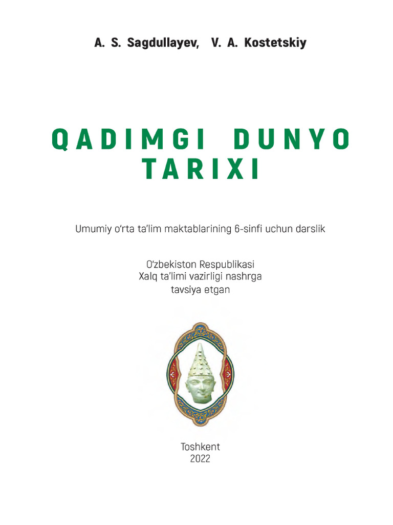 6 Sinf Tarix Darsligi N | PDF