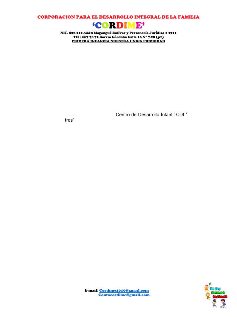 Informe Cualitativo Fase Preparatoria - Cdi Semillas Del Futuro Sede 3 - Chimi | PDF | Educación ...