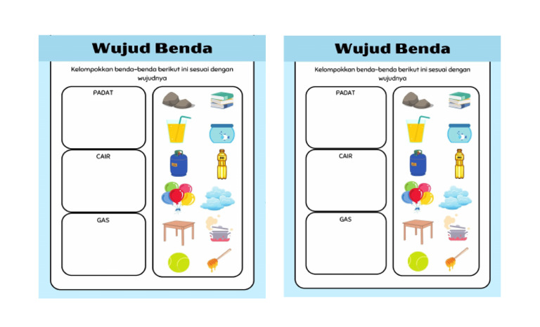 Ipas Contoh Wujud Benda | PDF