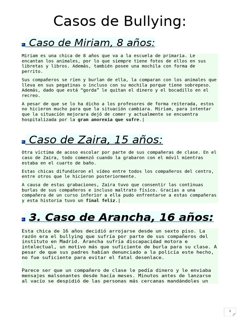 Caso de Miriam | PDF