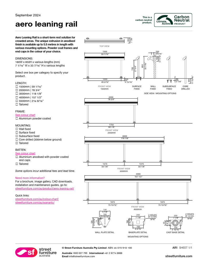 2409 Aero Leaning Rail AR1_TS | PDF | Industrial Processes