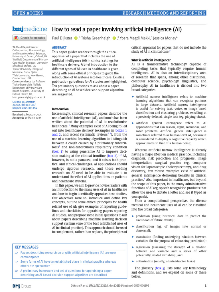 How To Read A Paper Involving AI | PDF | Artificial Intelligence ...