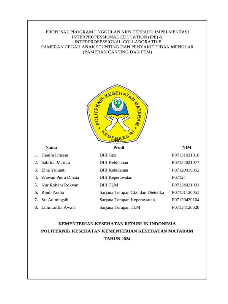 PROPOSAL PROKER UNGGULAN | PDF