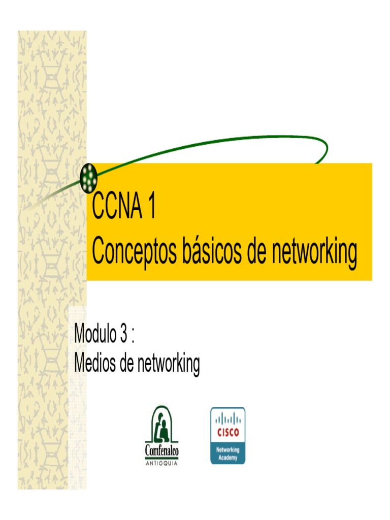 CCNA1 Mod3 | PDF | Ieee 802.11 | Fibra óptica