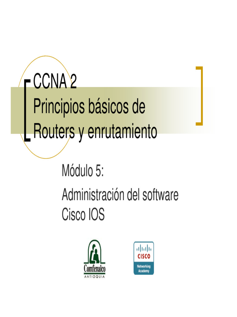 CCNA2 Mod5 | PDF | Arranque | Enrutador (Computación)