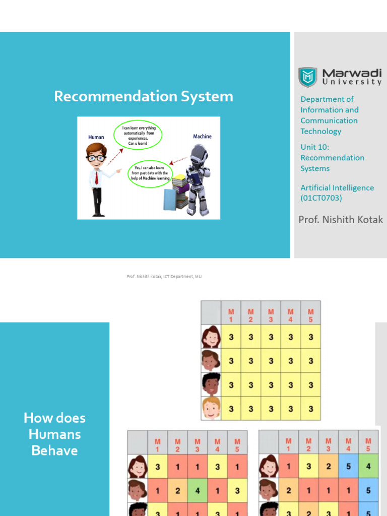 05_Recommendation System | PDF | Applied Mathematics | Functional Analysis