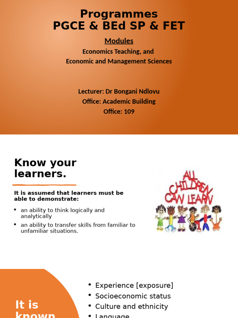 Lesson 2 - Know Your Learners | PDF | Differentiated Instruction | Learning