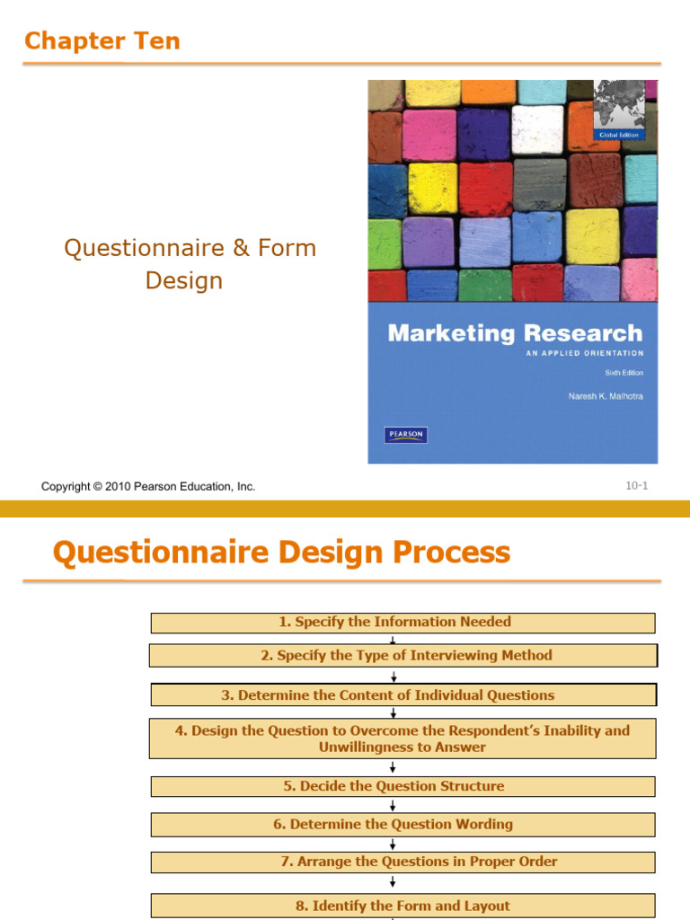 w10. Questionnaire Form Design Fieldwork | PDF
