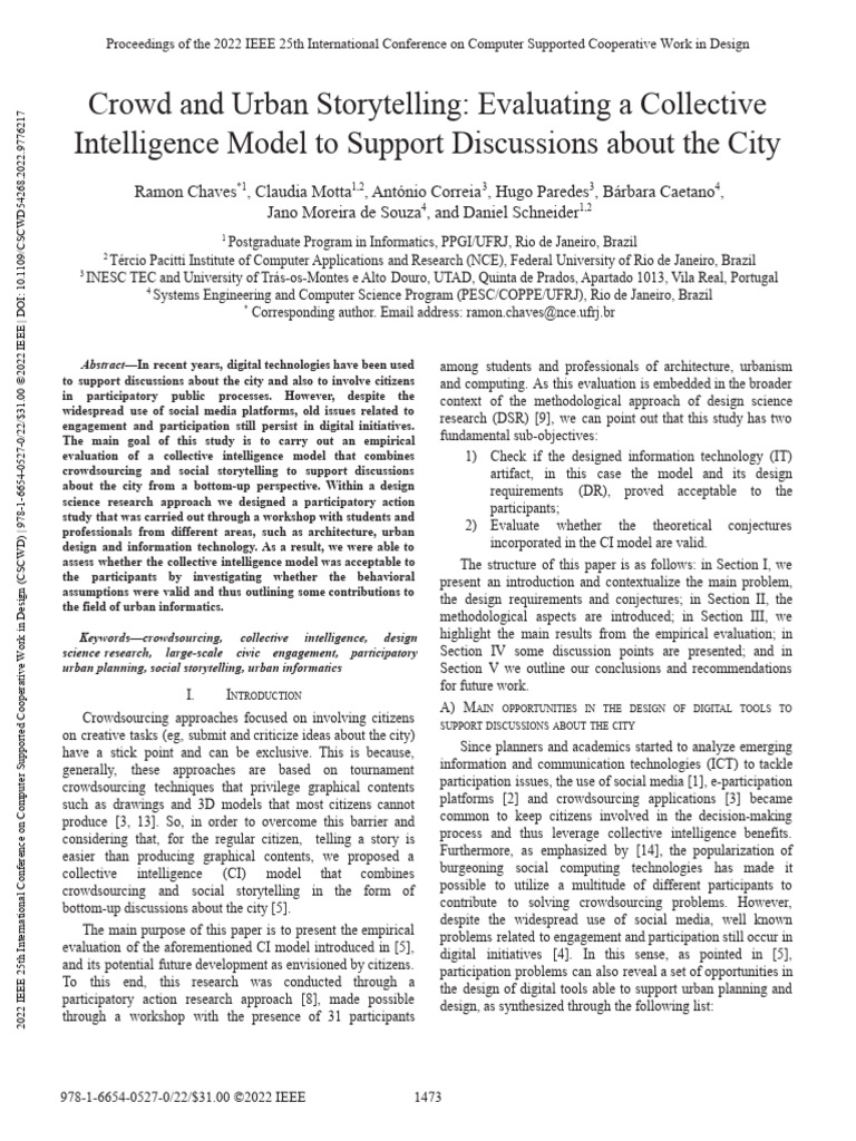 Artigo sobre CrowdSourcing 2 | PDF | Crowdsourcing | Collective Intelligence