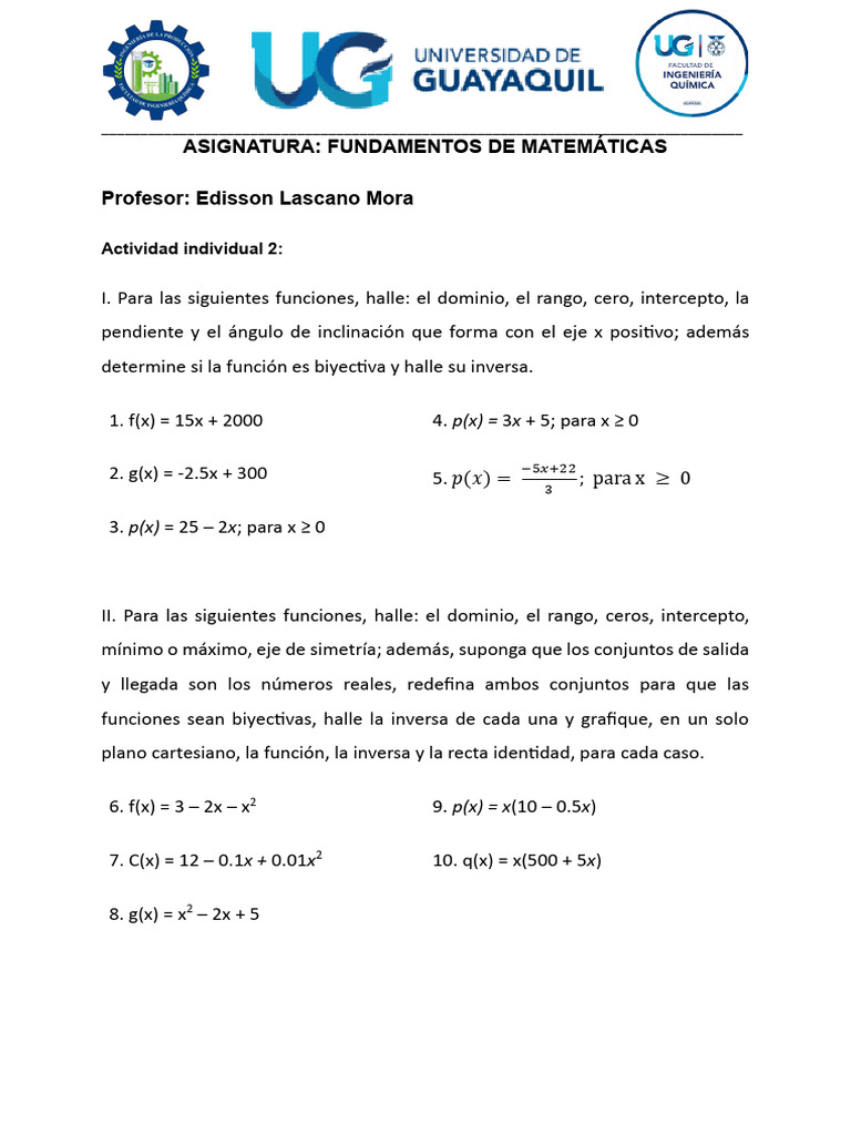 Actividad Individual 2-Matematicas | PDF