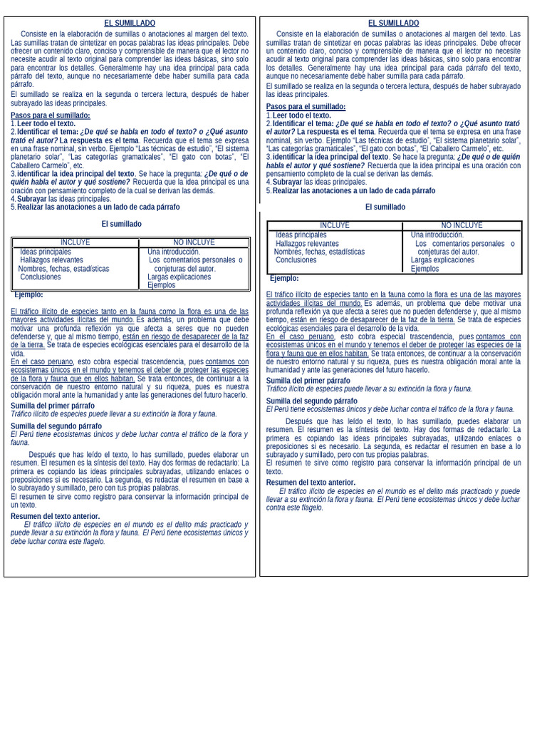 Guía Práctica para el Sumillado | PDF | Habilidades de estudio