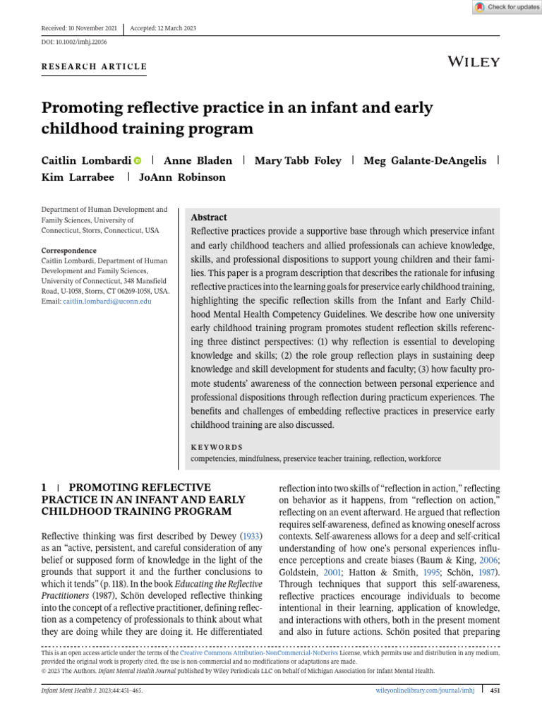 Infant Mental Health Journal Infancy and Early Childhood - 2023 ...