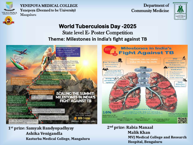 World TB Day 2025 - State Level E-Poster Competition - Yenepoya | PDF
