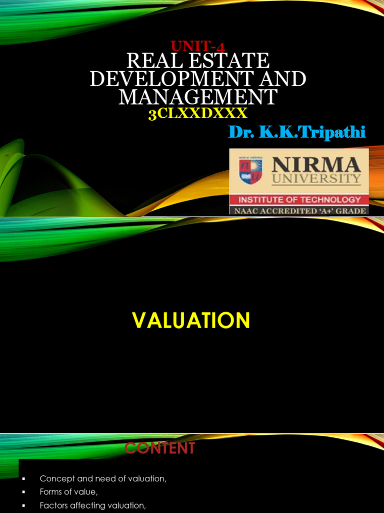 Valuation Techniques in Real Estate | PDF | Depreciation | Real Estate Appraisal