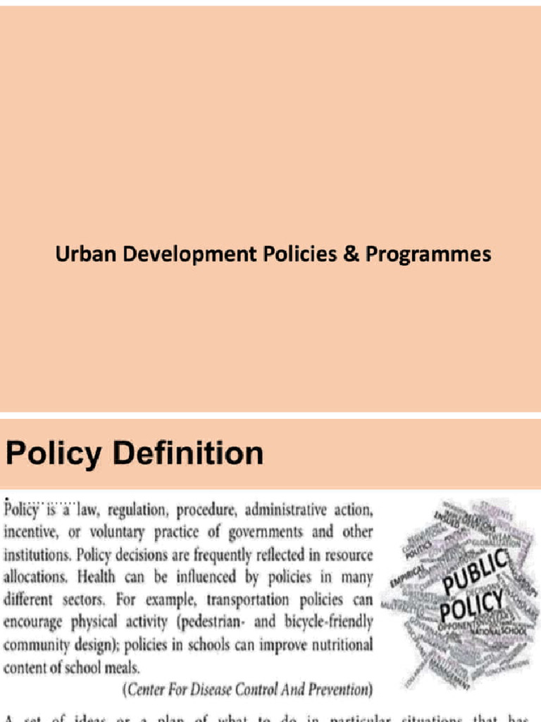 Urban Policy | PDF