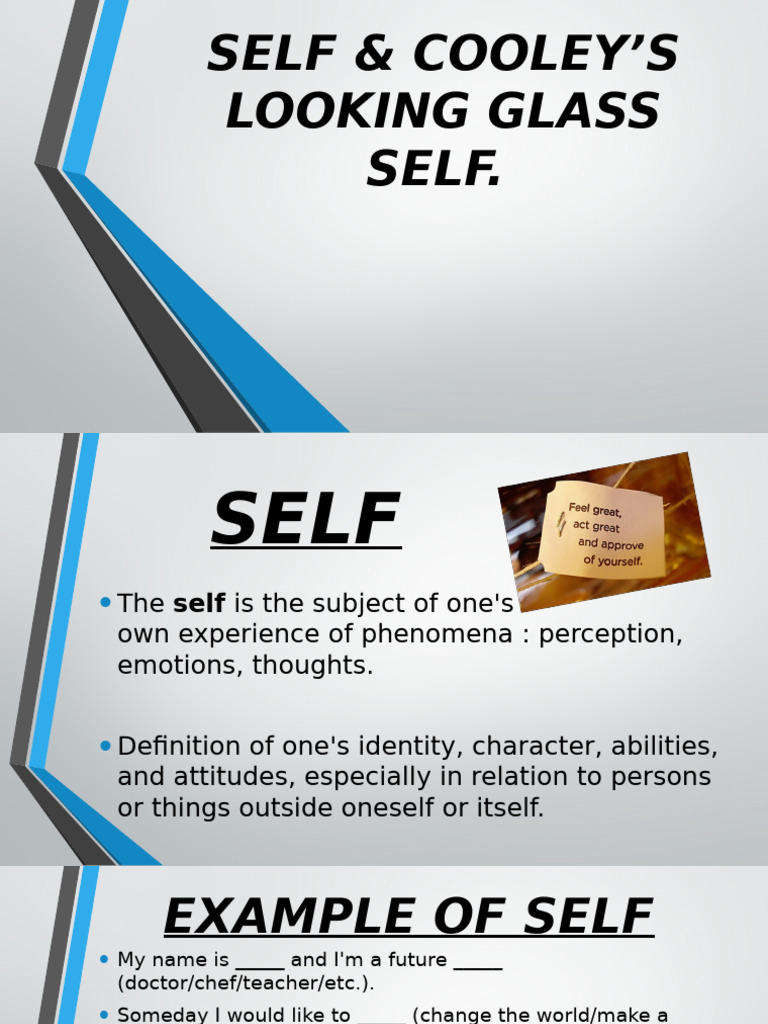 Self & Cooley'S Looking Glass Self | PDF | Self Concept | Mental Processes