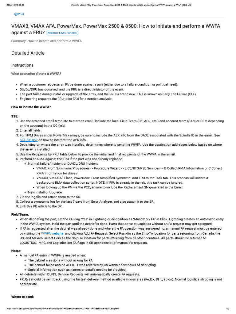 VMAX3, VMAX AFA, PowerMax, PowerMax 2500 & 8500 - How To Initiate and ...