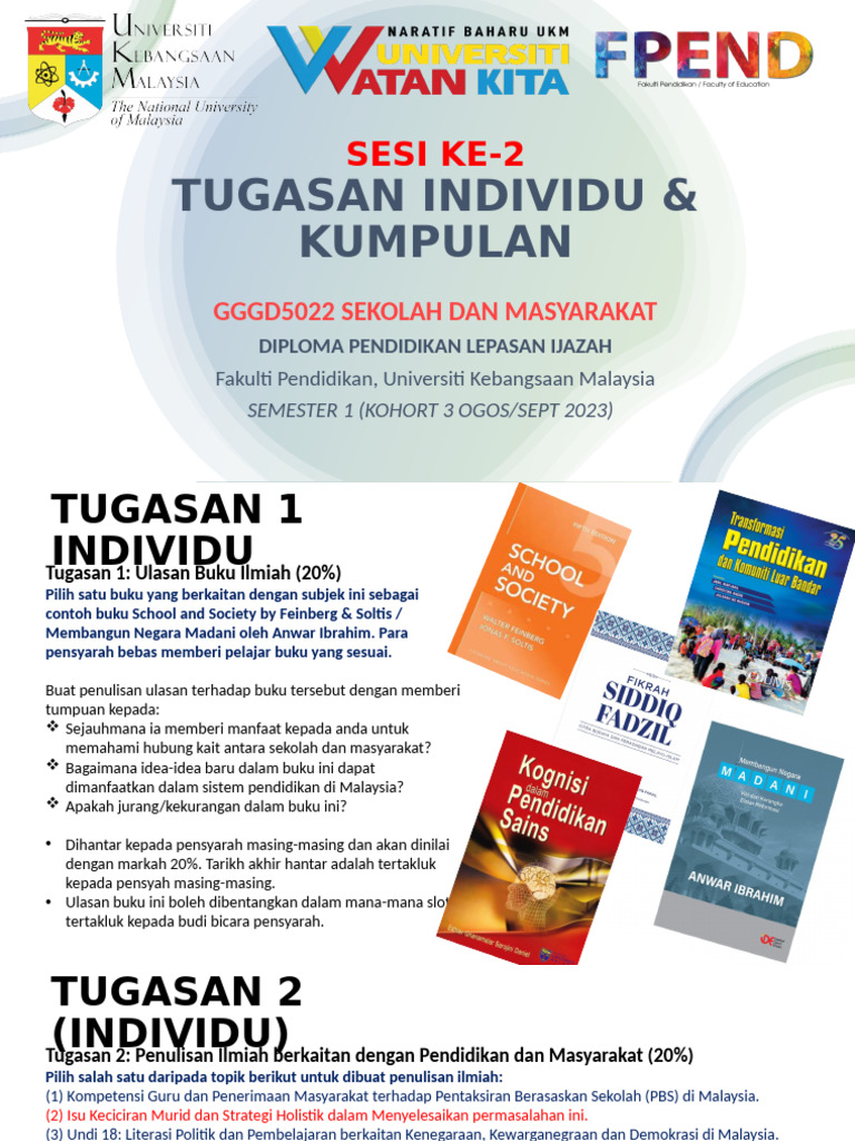 Sesi 2 Tugasan Individu & Kumpulan | PDF