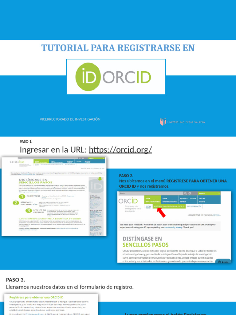 Tutorial Orcid | PDF