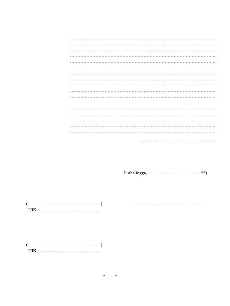 SPTJM Kebenaran Sebagai Suami Istri | PDF