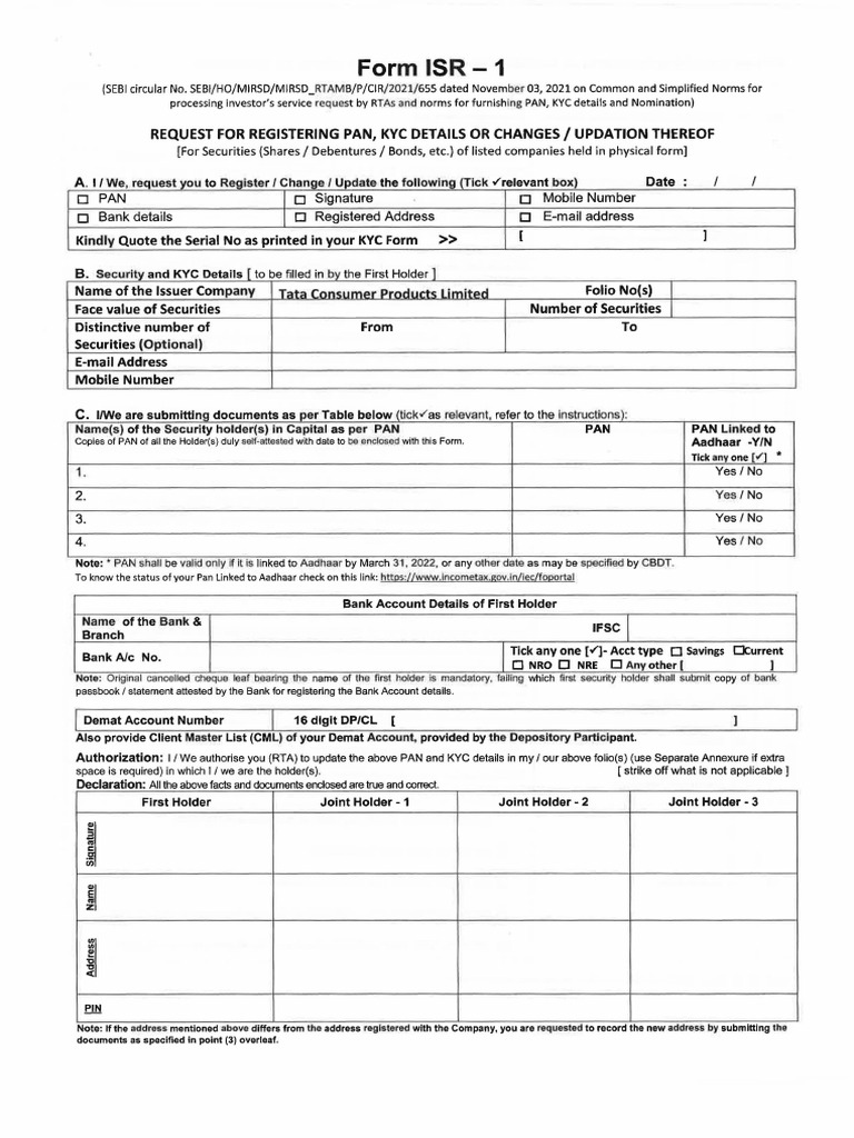 Forms ISR-1 ISR-2 ISR-3 and SH13 | PDF | Securities (Finance)