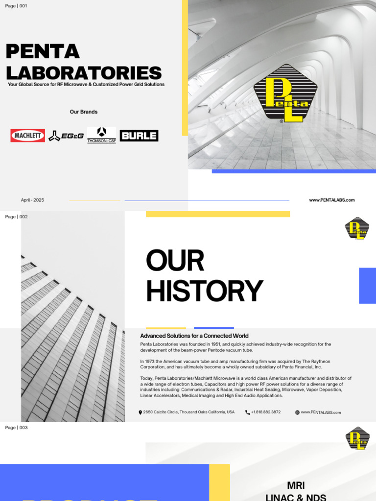 Penta Laboratories: RF & Microwave Solutions | PDF | Vacuum Tube ...