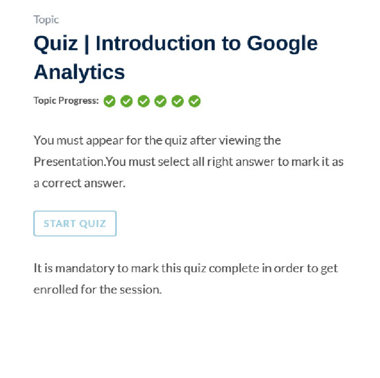 02-Quiz Introduction To Google Analytics | PDF