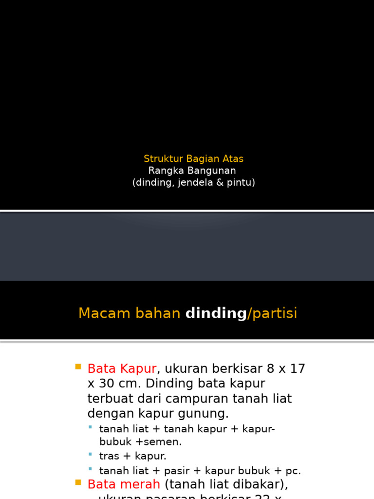 2b-Dinding Dan Kayu | PDF
