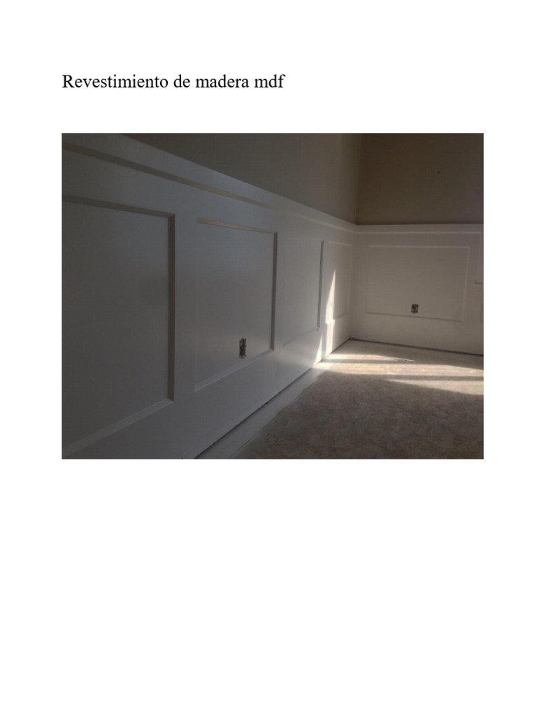 Revestimiento de Madera MDF | PDF