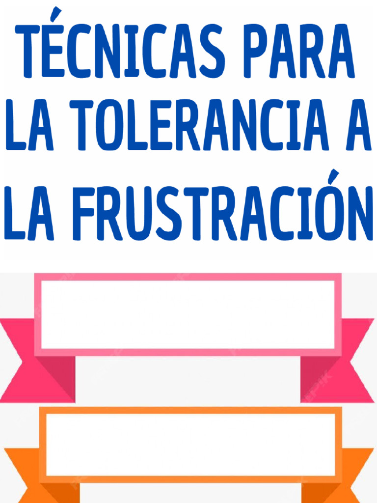 Material Tolerancia A La Frustración | PDF