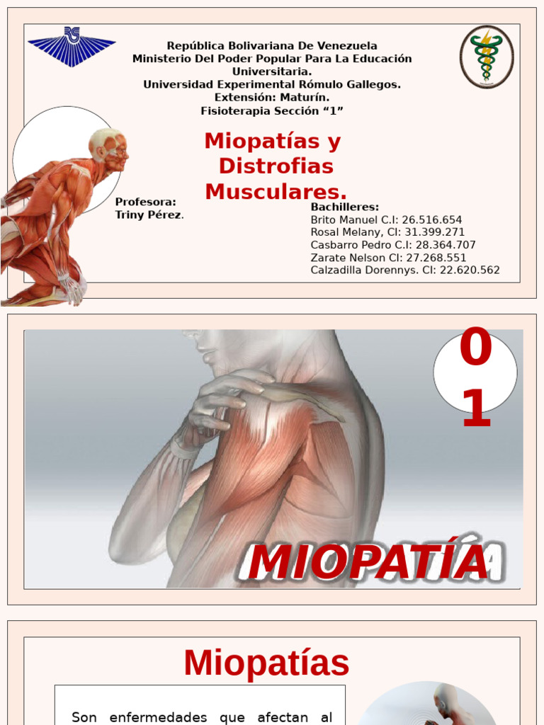 Miopatías y Distrofias Musculares 0.1 | PDF | Medicina CLINICA | Medicina