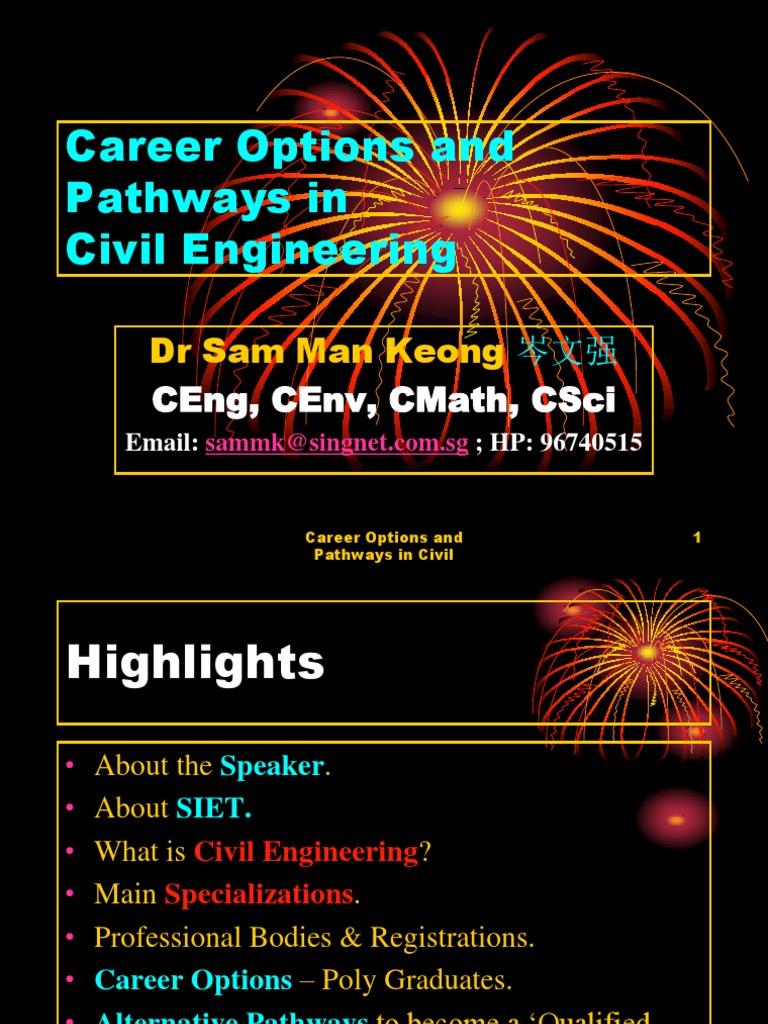 Career pathways in civil engineering | PDF | Civil Engineering ...