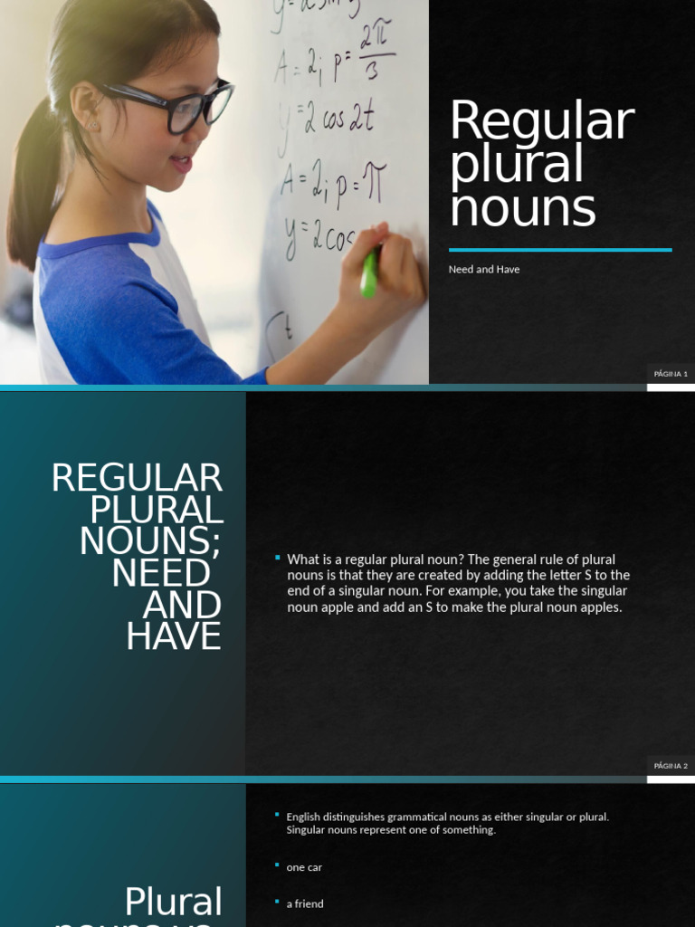 Understanding Regular Plural Nouns | PDF | Plural | Grammatical Number