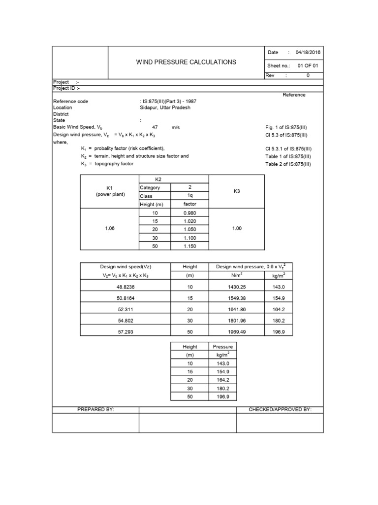 Wind Calculation | PDF | Meteorological Phenomena | Earth Sciences