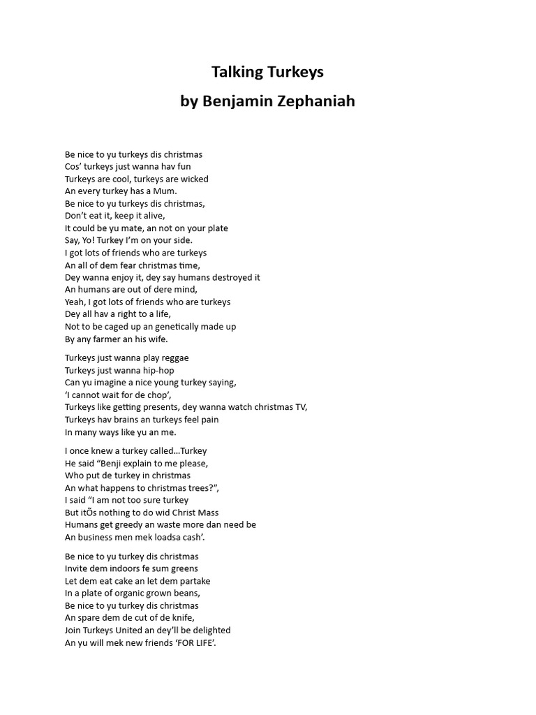 Talking Turkeys | PDF