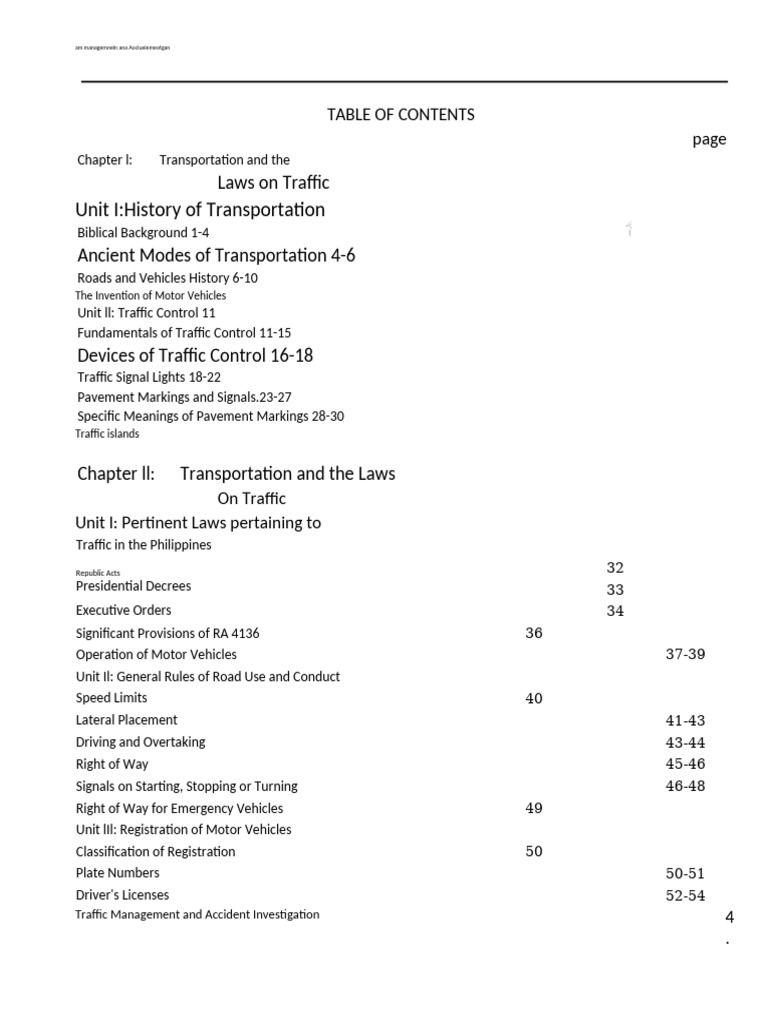 Traffic Notes | PDF | Traffic | Car
