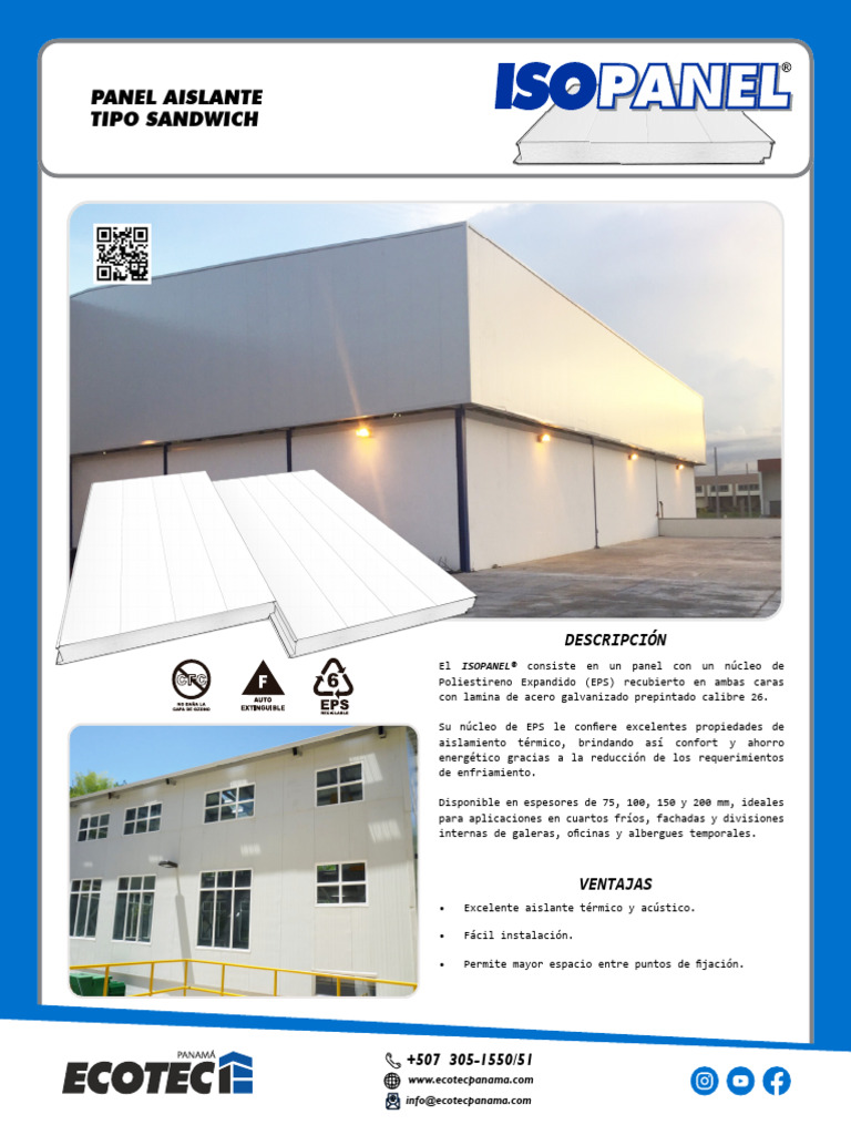 Panel Aislante ISOPANEL® para Construcción | PDF | Aislamiento térmico ...