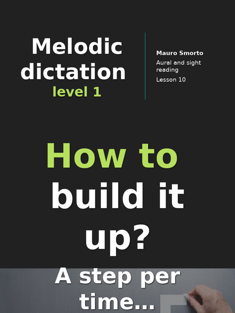 Lesson 10 - Melodic Dictation | PDF