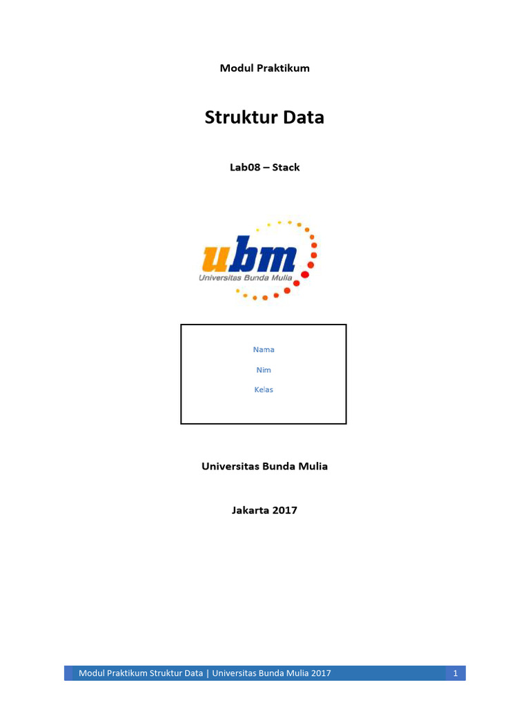 Modul Praktikum_Stack | PDF