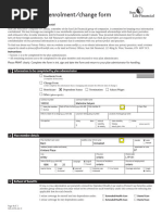 Sun Life Enrolment and Change Form (EN) | PDF | Life Insurance | Trustee