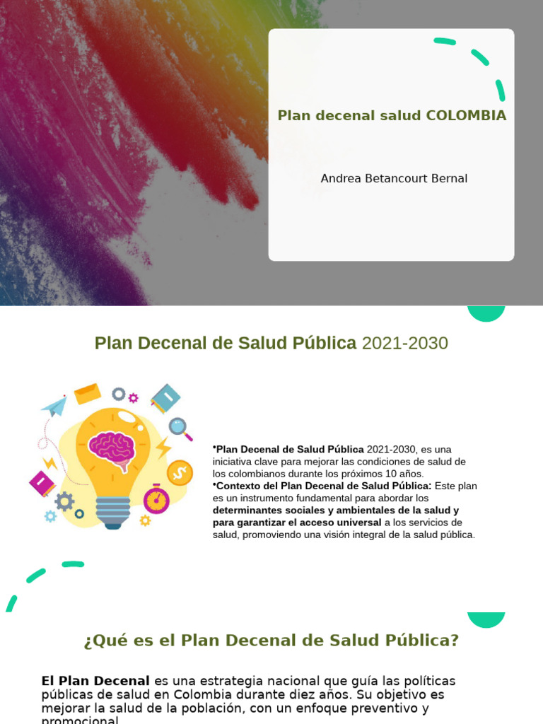 Plan Decenal de Salud | PDF | Cuidado de la salud | Salud pública