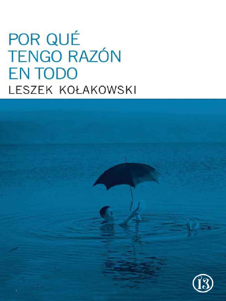 Leszek Kolakowski: Filosofía y Utopía | PDF | Verdad | Certeza