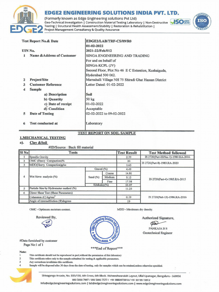 Lab Test Results | PDF