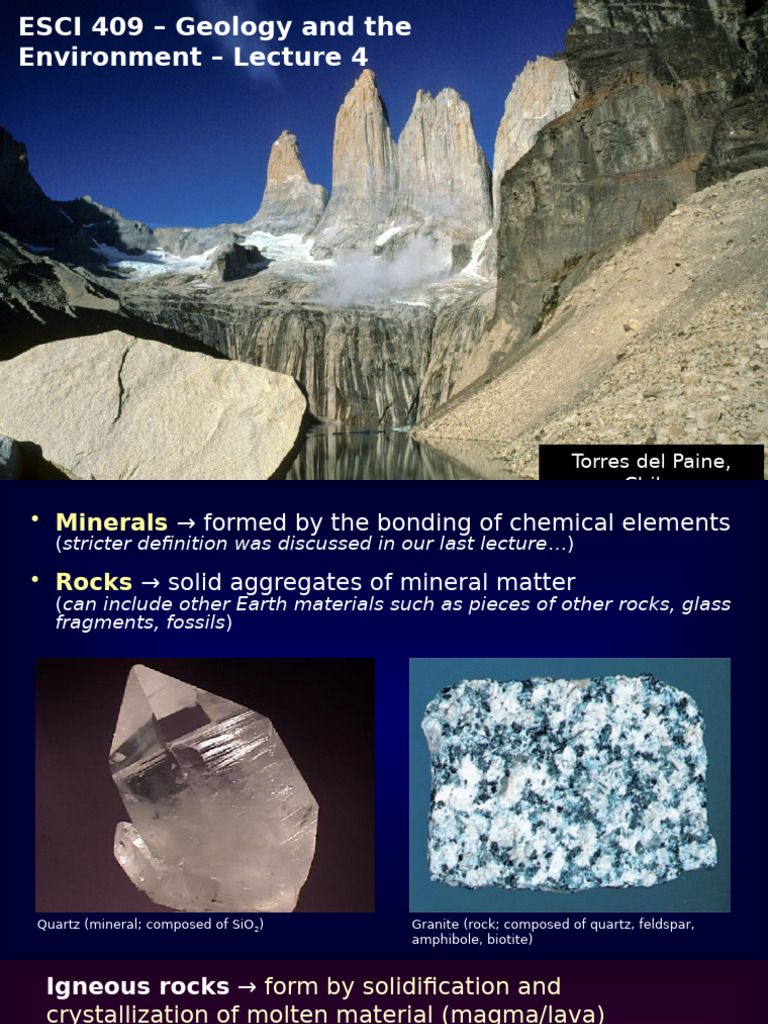 Geology of Rocks and Minerals Explained | PDF | Igneous Rock | Rock ...