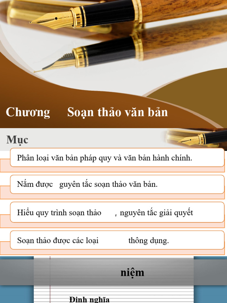 QTHCVP - Chuong 6 Soan Thao Van Ban | PDF