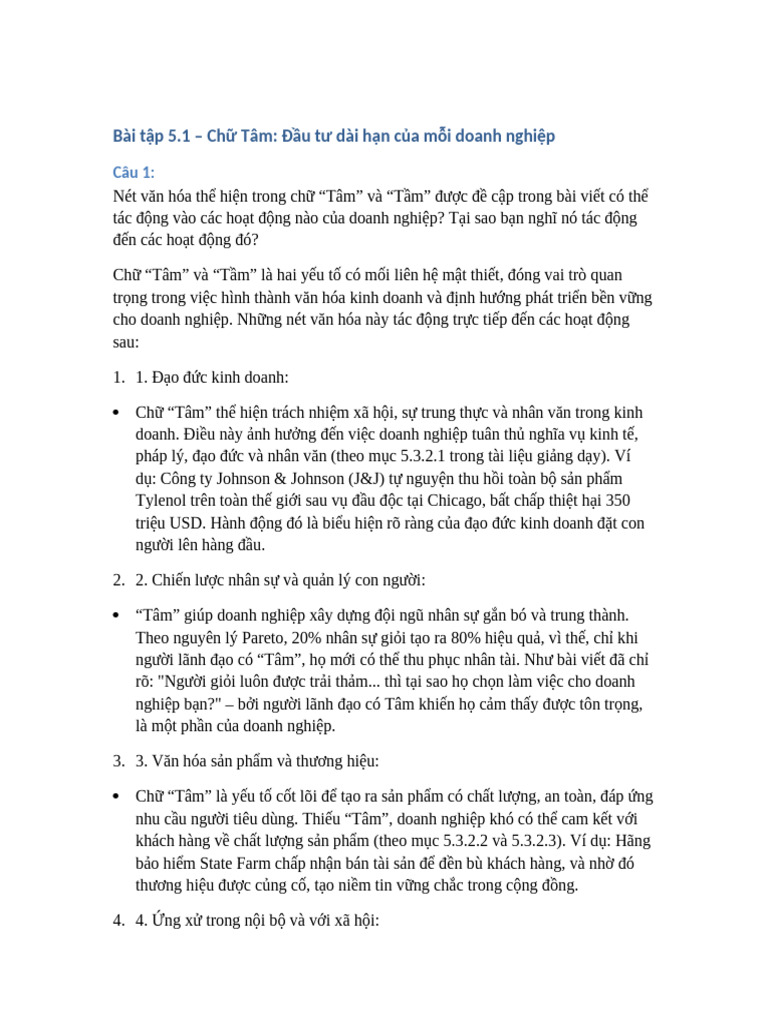 Bai Tap 5.1 Chu Tam VHDN | PDF