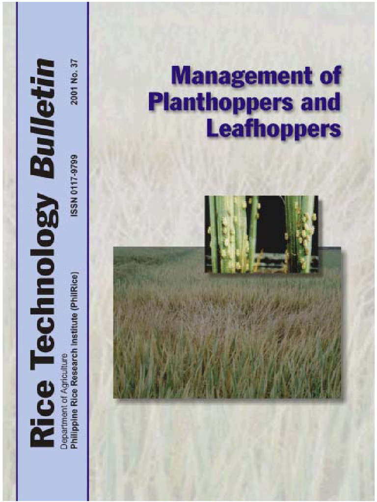 Management of Planthoppers and Leafhoppers | PDF | Rice | Biological ...