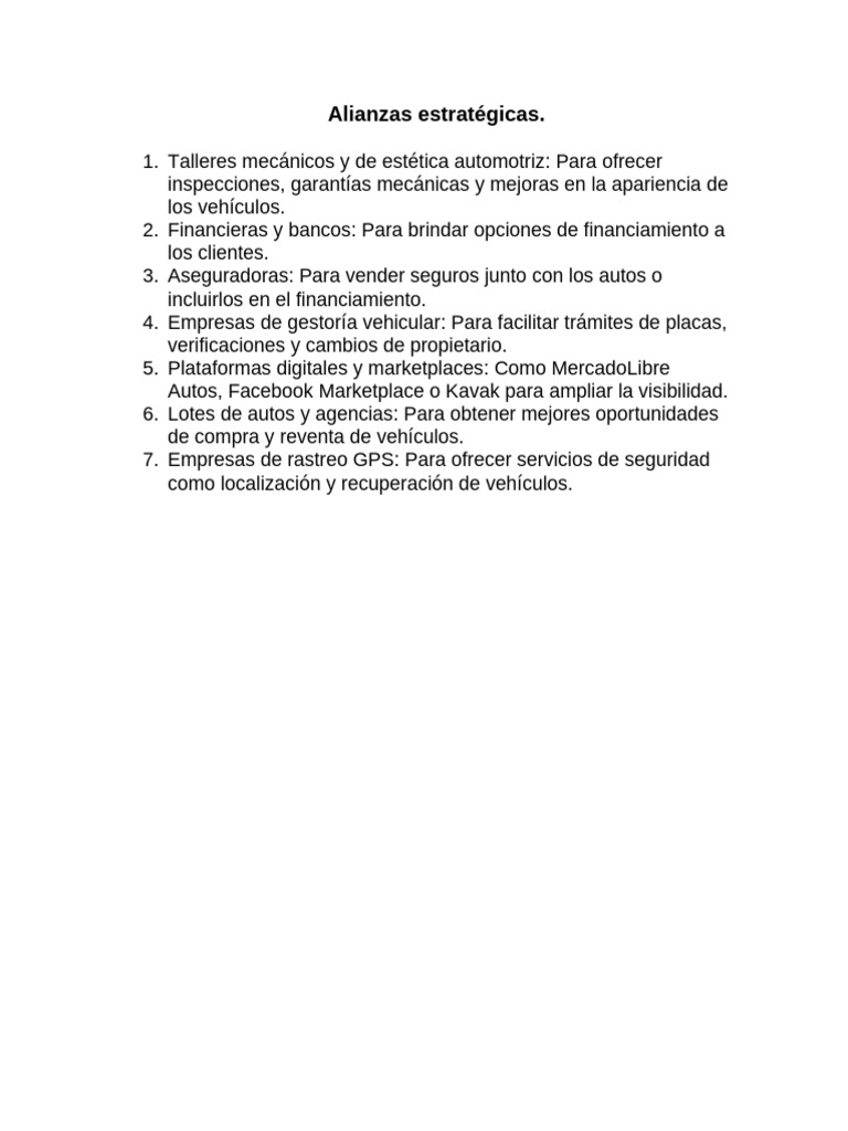 Alianzas Estrategicas | PDF
