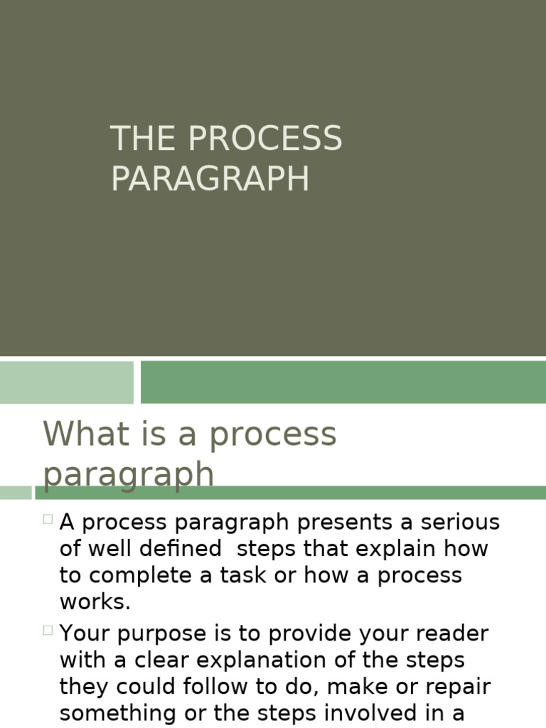 Lecture-16 [the Process Paragraph] | PDF | Paragraph | Human Communication